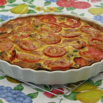 QUICHE À LA TOMATE ET BASILIC « La Cuisine de Michel